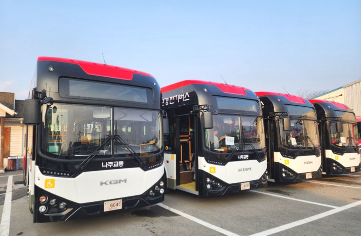 나주시, KGM 커머셜 전기 저상버스 10대 도입